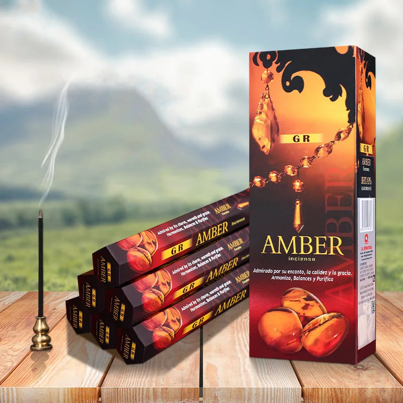 India Incense Amber Aroma Incense Stick Original Imported Big Box Air ...